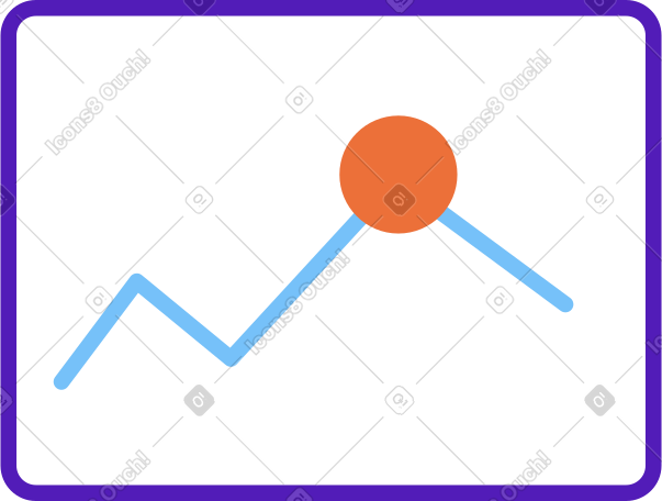 Line chart with dot PNG, SVG