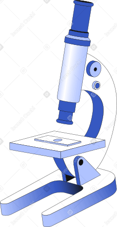 Microscope Illustration in PNG, SVG