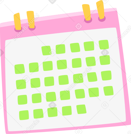 Pink calendar Illustration in PNG, SVG