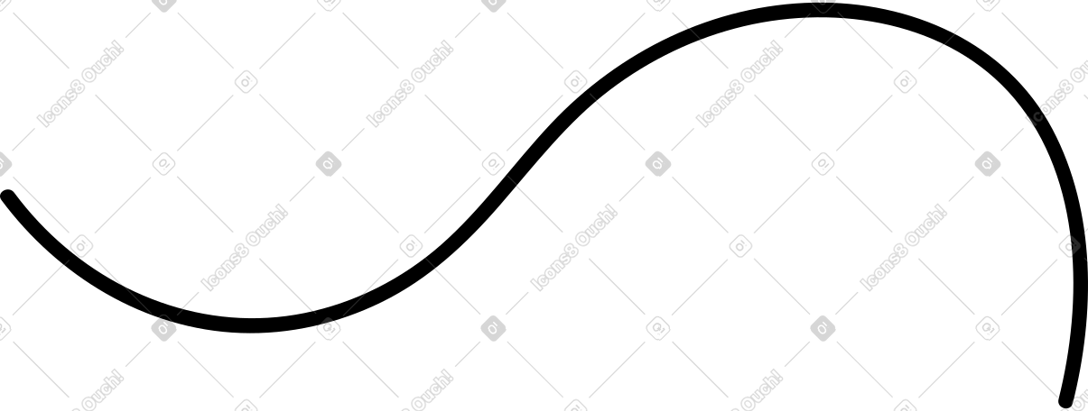 Ligne ondulée noire PNG, SVG