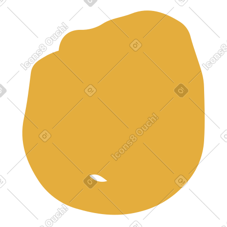 Yellow round shape PNG, SVG