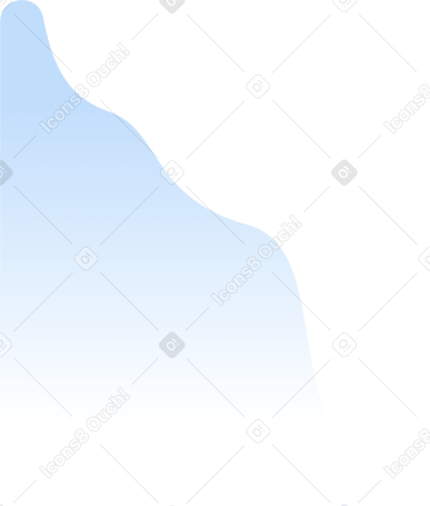 Blue gradient shape Illustration in PNG, SVG