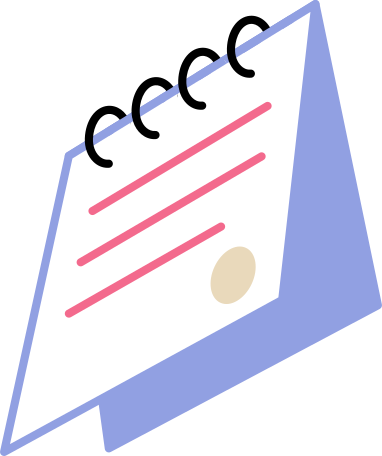 Spring notepad Illustration in PNG, SVG