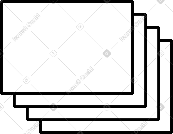 White rectangles PNG, SVG