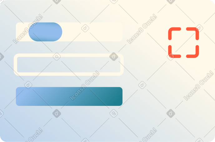 Chart window animated illustration in GIF, Lottie (JSON), AE