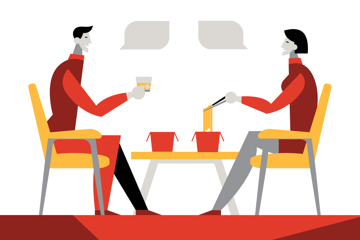 Chinese cafe Illustration in PNG, SVG