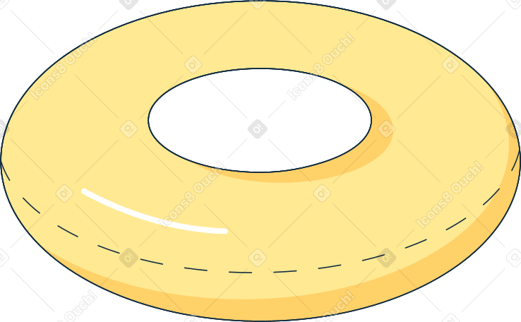 Inflatable ring Illustration in PNG, SVG