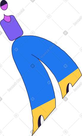 Floating man PNG, SVG