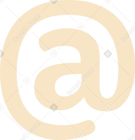 Pink email sign PNG, SVG