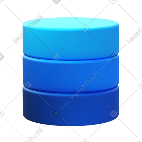 3D database PNG, SVG