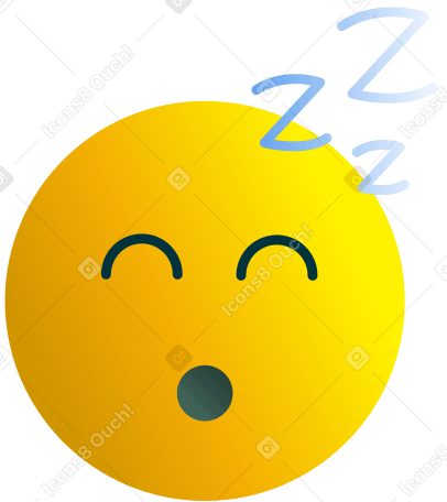 Emoji sleeping Illustration in PNG, SVG