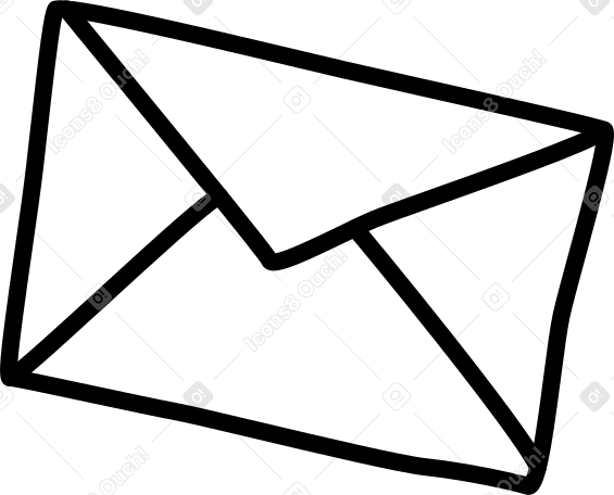 Envelope line Illustration in PNG, SVG