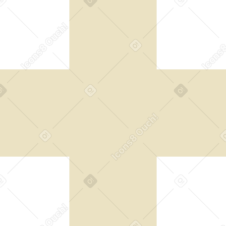 Beige cross Illustration in PNG, SVG