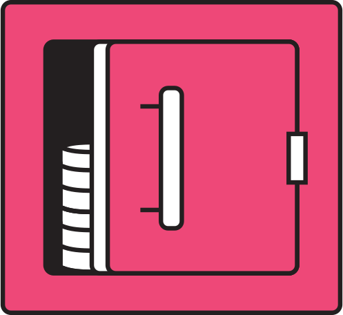 Safe Illustration in PNG, SVG