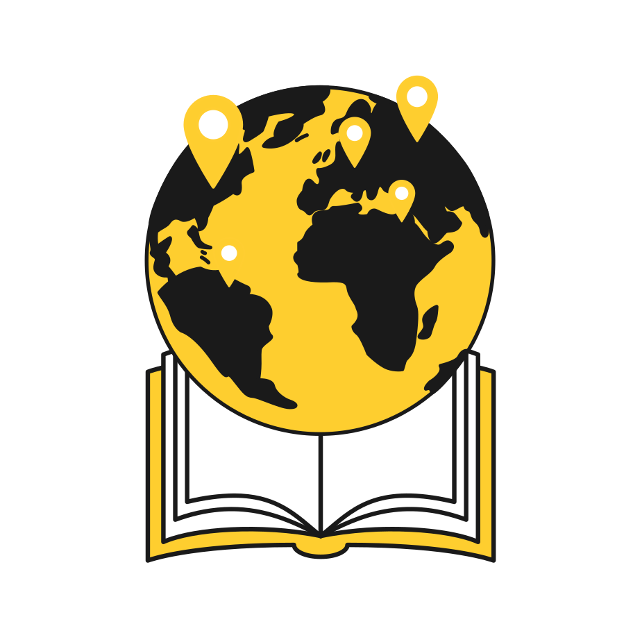 Education around the world Illustration in PNG, SVG