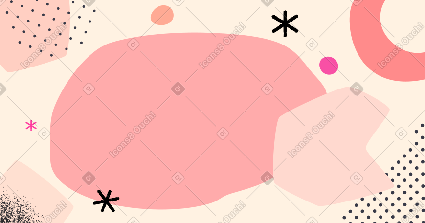 Abstract pastel pink background with graphic elements PNG, SVG