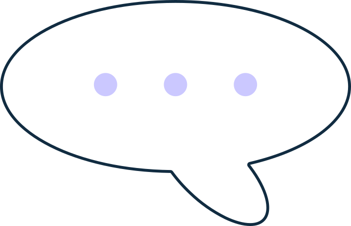 Speech bubble with dots Illustration in PNG, SVG