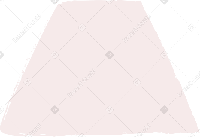 Light pink trapezoid Illustration in PNG, SVG