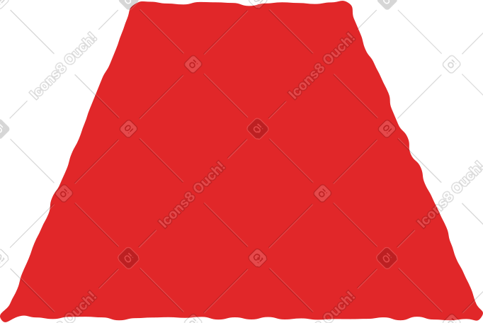 Red trapezoid в PNG, SVG