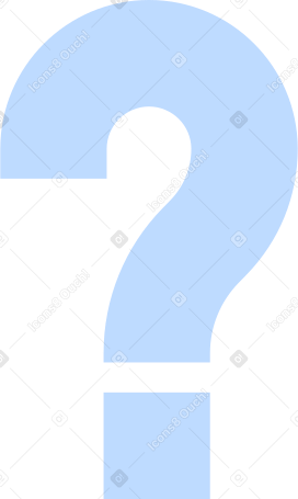 Blue question mark Illustration in PNG, SVG