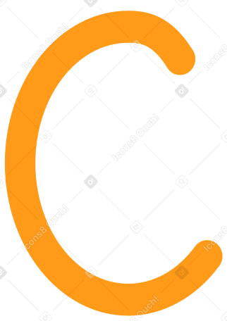 C yellow Illustration in PNG, SVG
