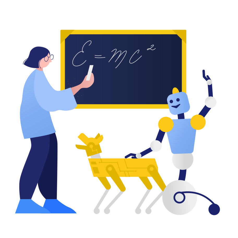 Machine learning Illustration in PNG, SVG