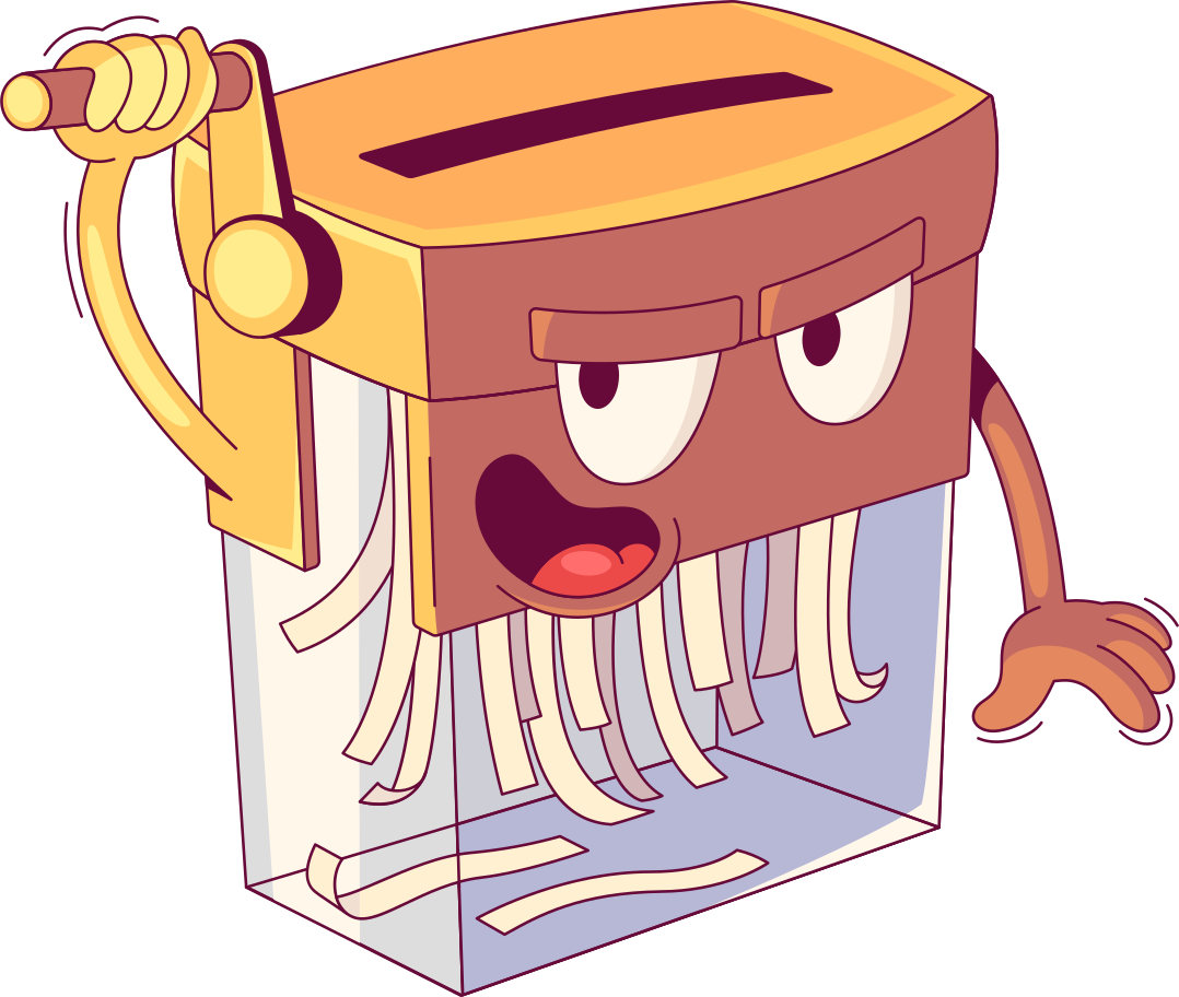 Shredder Illustration in PNG, SVG