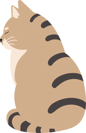 Tabby cat Illustration in PNG, SVG
