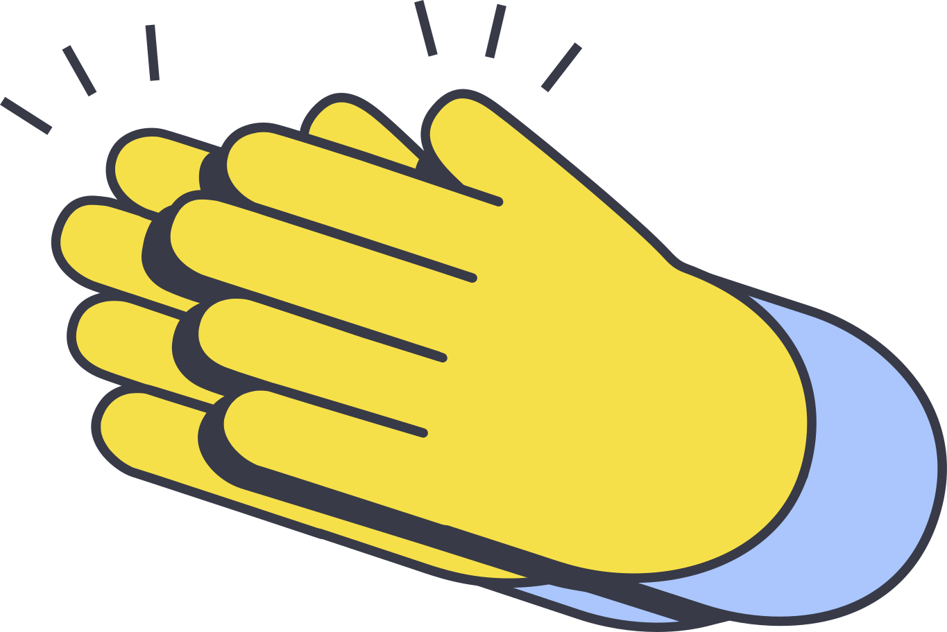Clapping hands Illustration in PNG, SVG