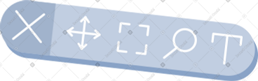 Lettering UX/UI with cursor, gears and toolbar text PNG, SVG
