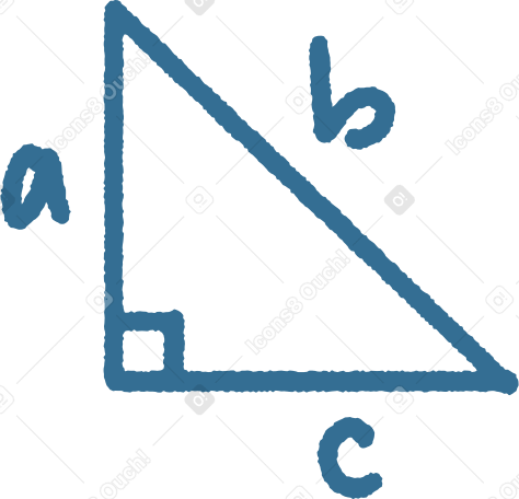 Math triangle Illustration in PNG, SVG