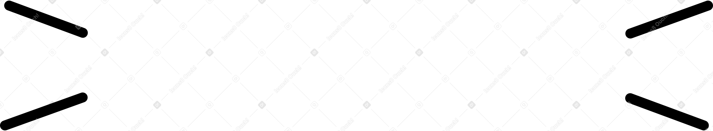 Four black lines Illustration in PNG, SVG