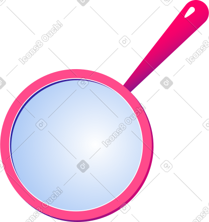 Pink large magnifying glass PNG, SVG