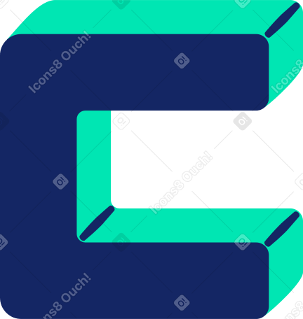 Letter c Illustration in PNG, SVG