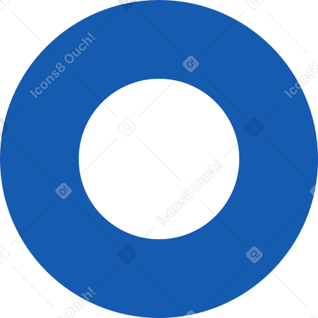 Blue ring Illustration in PNG, SVG