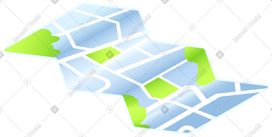 Paper map PNG, SVG