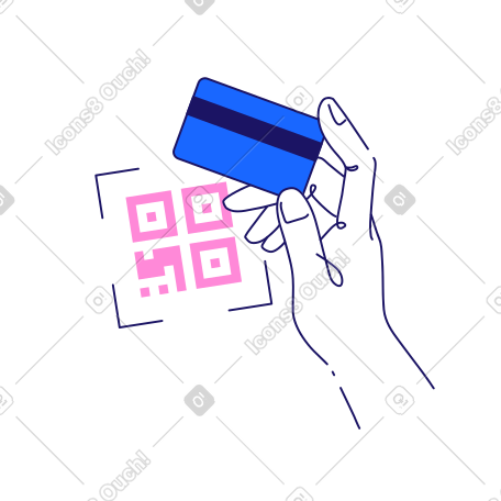 Payment by QR-code PNG, SVG