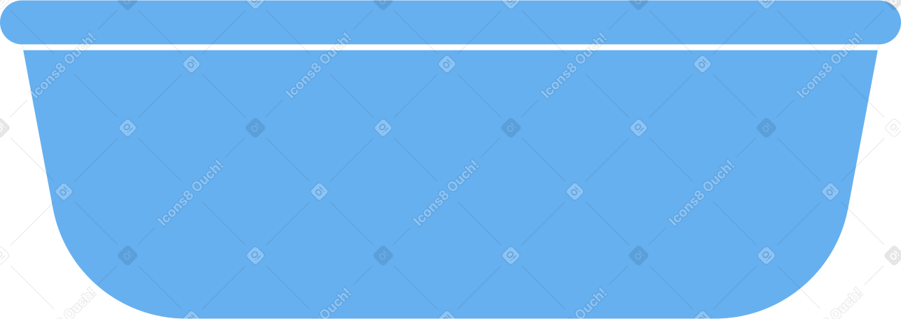 Plastic tub Illustration in PNG, SVG