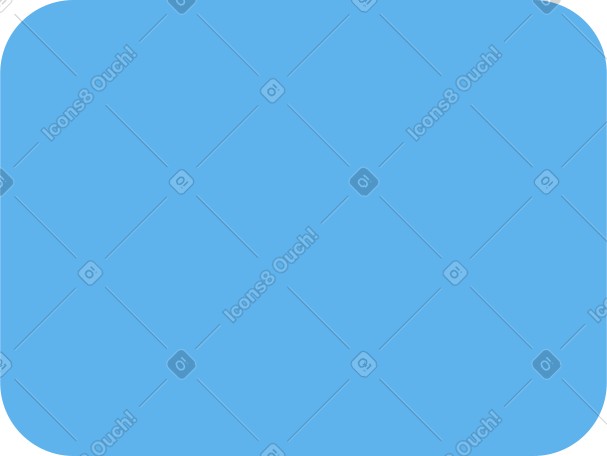 Blue rectangle with rounded corners PNG, SVG