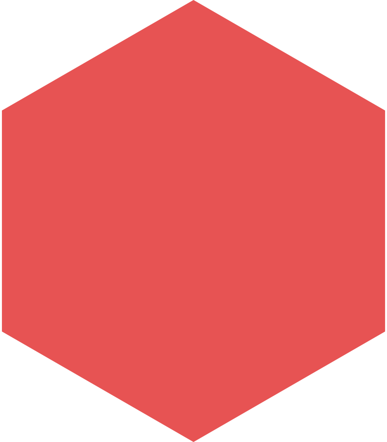 Red hexagon Illustration in PNG, SVG
