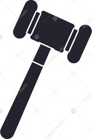Gavel Illustration in PNG, SVG