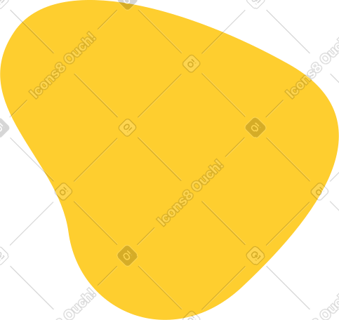 Yellow irregular shape PNG, SVG