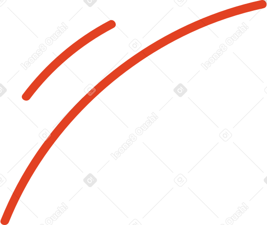Two red lines Illustration in PNG, SVG