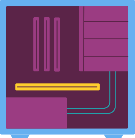 System computer unit Illustration in PNG, SVG