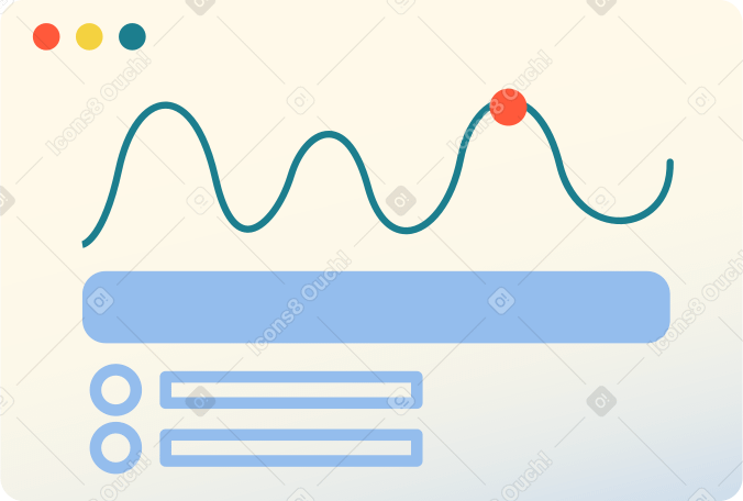 Chart window Illustration in PNG, SVG