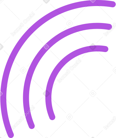 Three signal lines Illustration in PNG, SVG