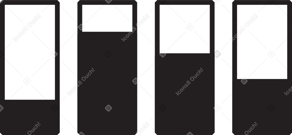 Horizontal chart Illustration in PNG, SVG