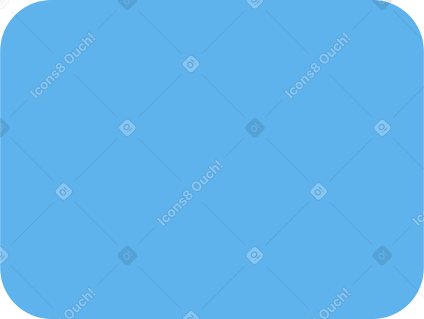PNG 및 SVG의 Blue rectangle with rounded corners 일러스트